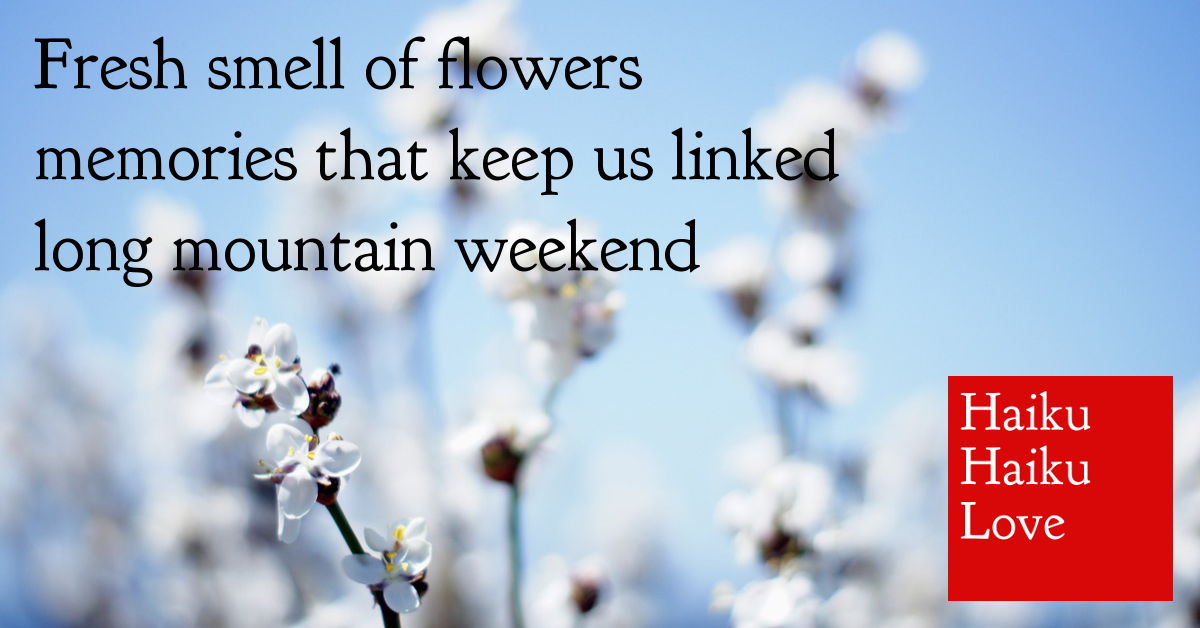Fresh smell of flowers · Haiku Haiku Love