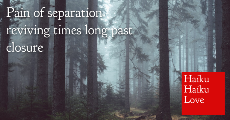 Pain of separation · Haiku Haiku Love