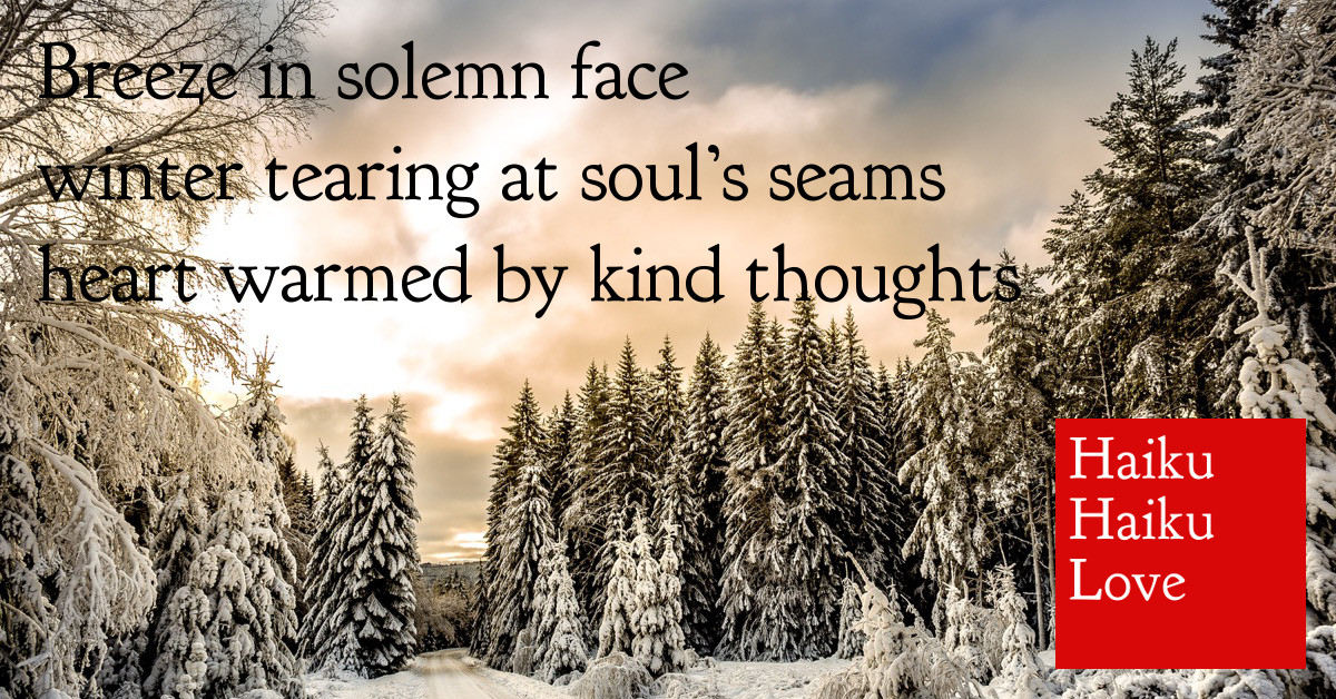 Breeze in solemn face · Haiku Haiku Love