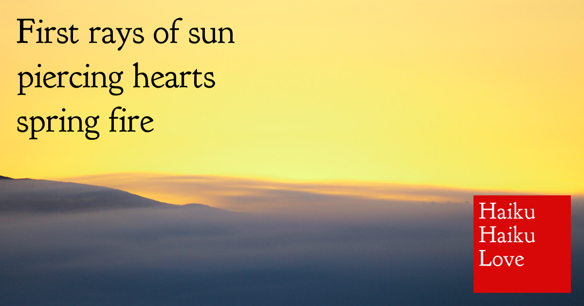 First rays of sun · Haiku Haiku Love